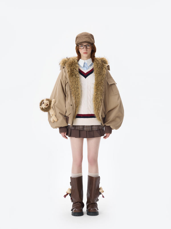 Harry Potter × 13DE MARZO Luna Lovegood Lion Pilot Jacket